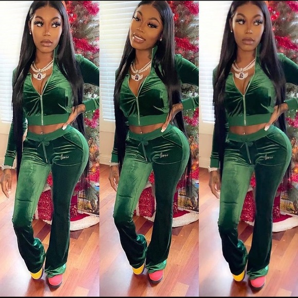 GSUWOO | Other | Gsuwoo Nwt Sexy Velour Tracksuit | Poshmark